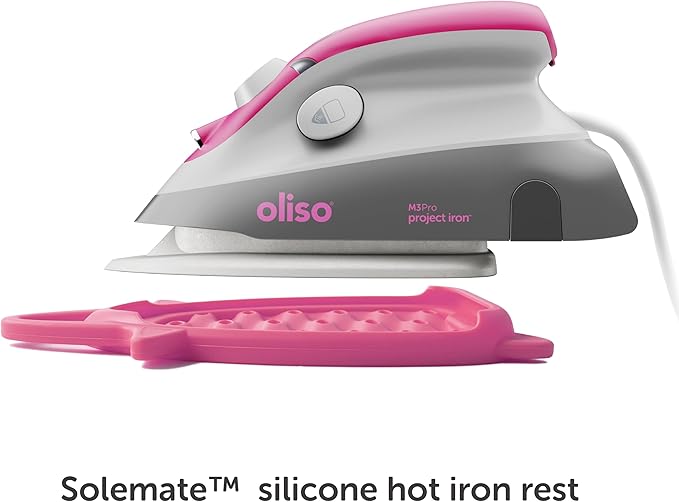 oliso M3Pro Project Steam Iron with Solemate – 1000W Ceramic Soleplate – The Quilting Bea