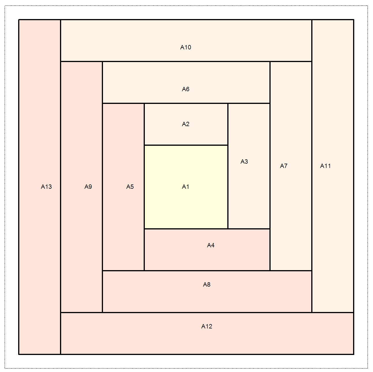6 Inch Log Cabin Block Foundation Paper Piecing FPP Free Pattern by Th ...