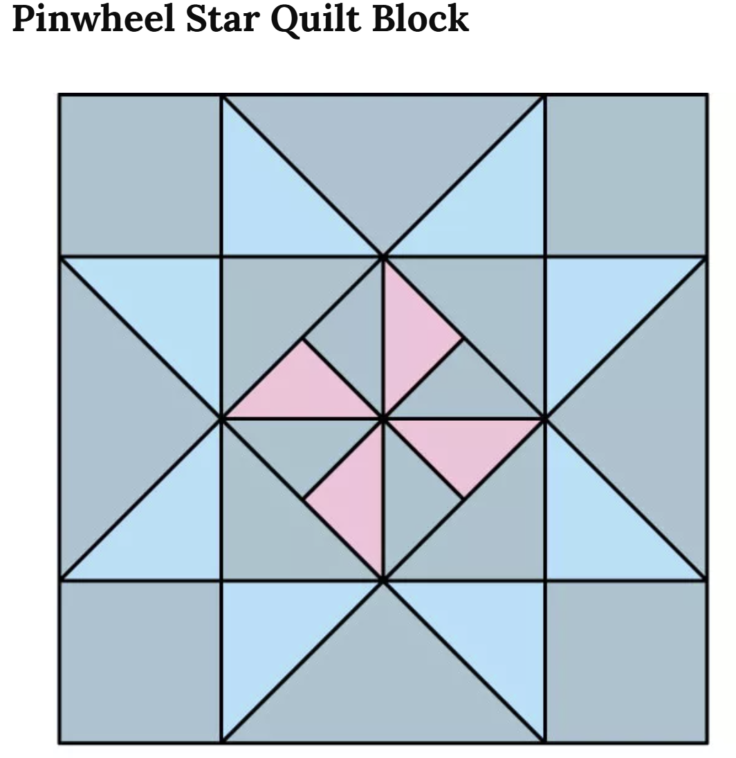 Pinwheel Star Block Pattern – The Quilting Bea